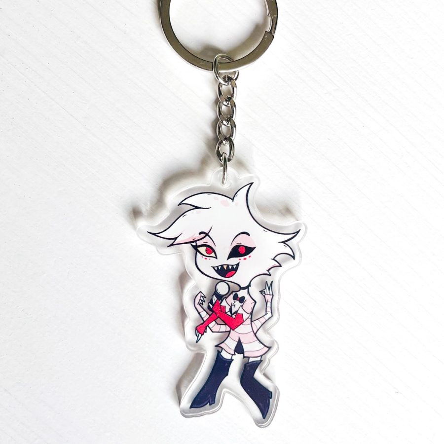 Acrylic keychain - Hazbin Hotel - Angel Dust