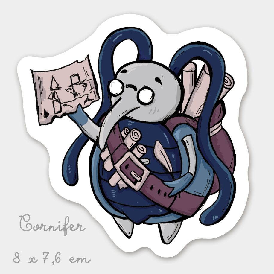 Hollow Knight sticker Cornifer - €1,75
