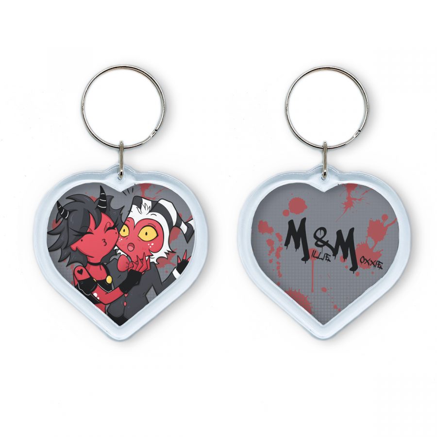 Helluva Boss keychain Millie & Moxxie - €4,95
