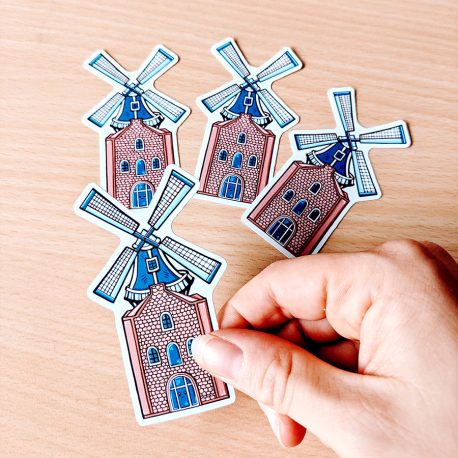 Nederlandse molen - Hello Holland sticker - €1,50