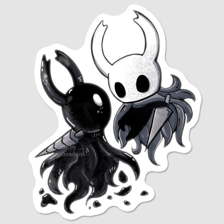 Hollow Knight & Void acrylic keychain