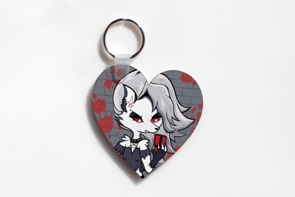 Wooden keychain - Helluva Boss - Loona