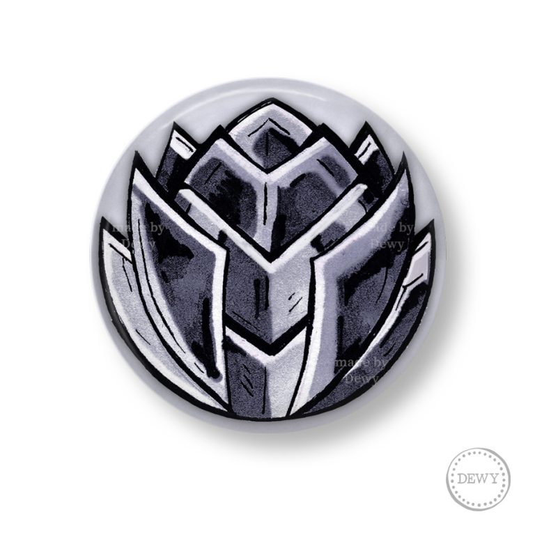 Hollow Knight charm buttons - made by DewyCreations