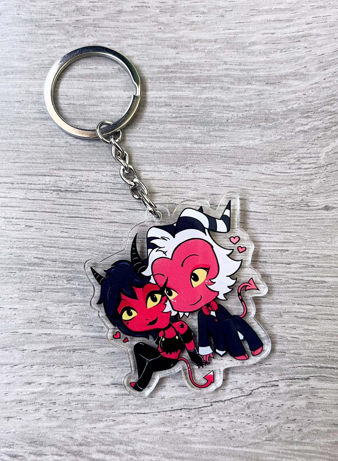 Acryl keychain Helluva Boss - Millie & Moxxie