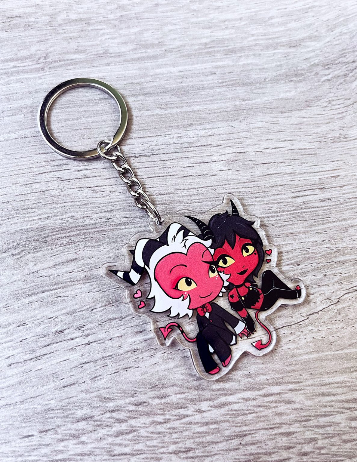 Acryl keychain Helluva Boss - Millie & Moxxie