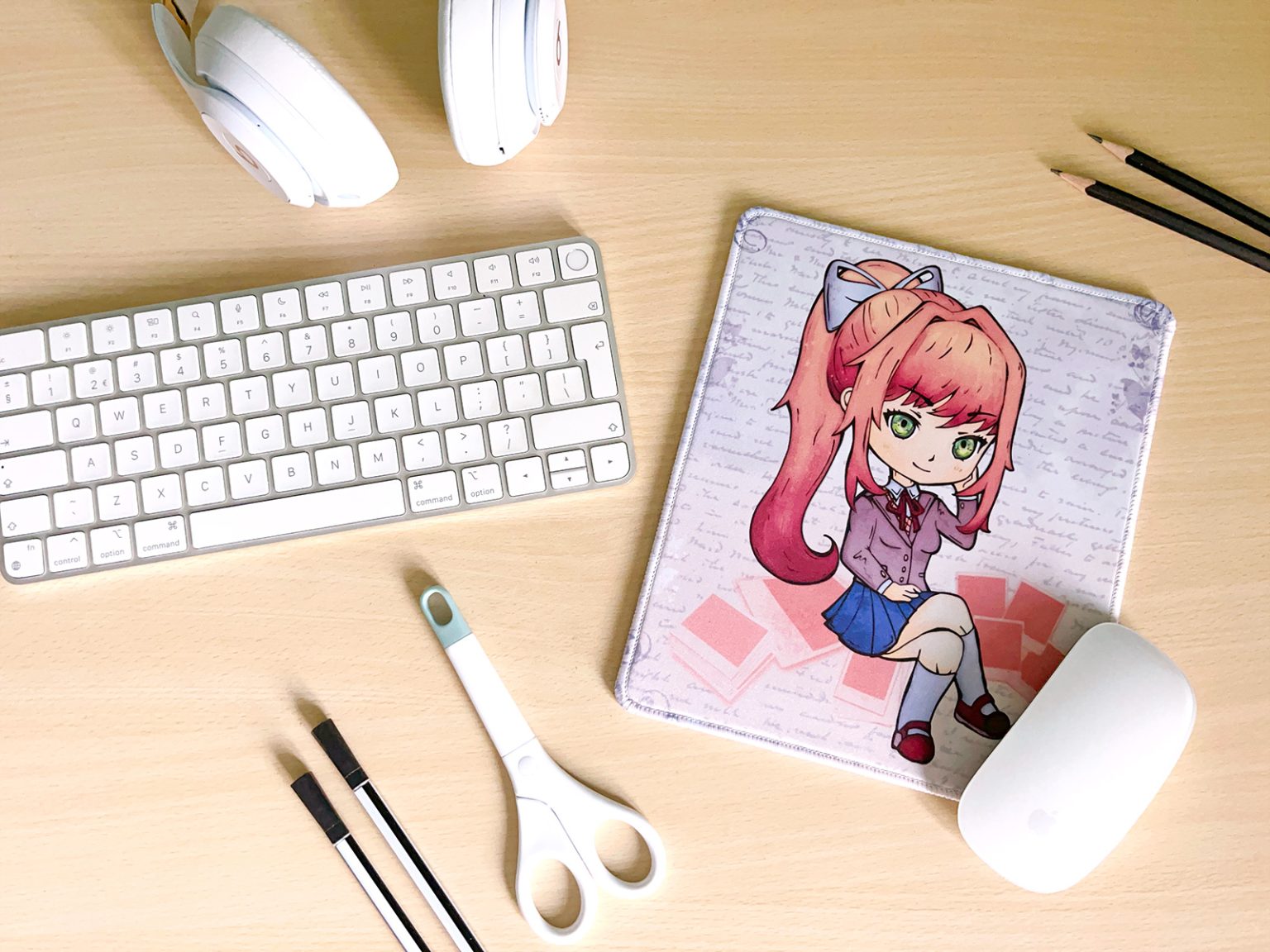 Doki Doki Literature Club fanart mousepad - Monika